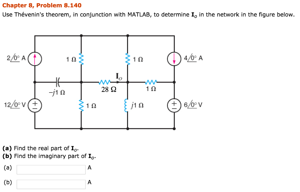 Solved Use Thevenins Theorem In Conjunction With Matlab 