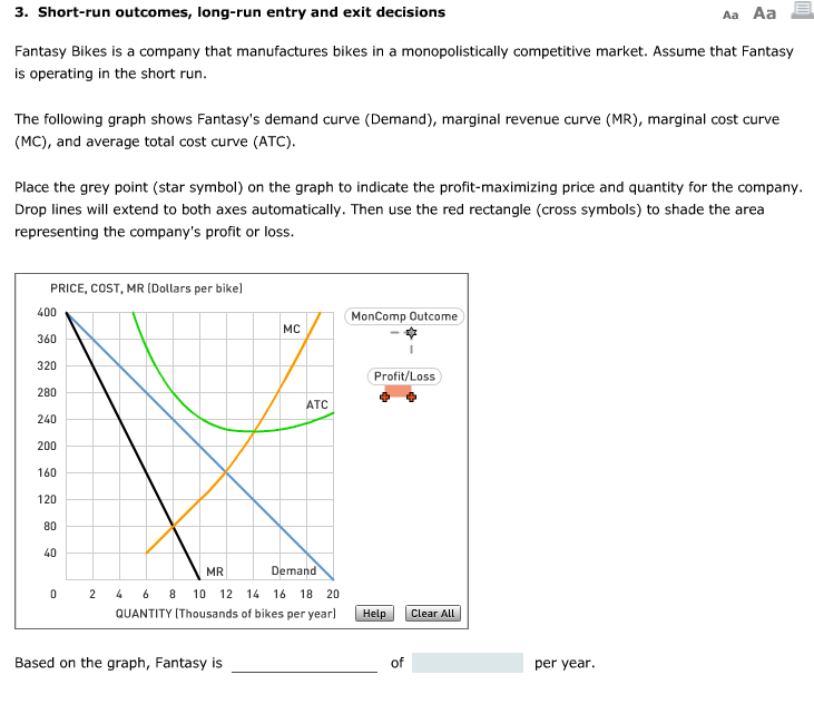 Solved 3. Short-run outcomes, long-run entry and exit | Chegg.com