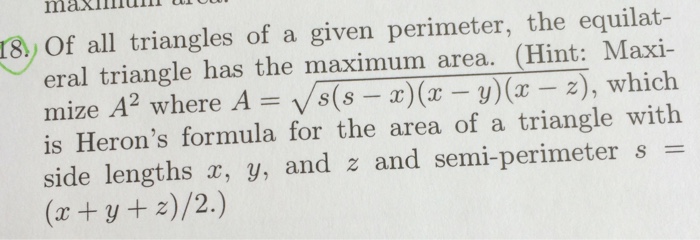Solved Exercises 17-20 Use Lagrange multipliers to establish | Chegg.com