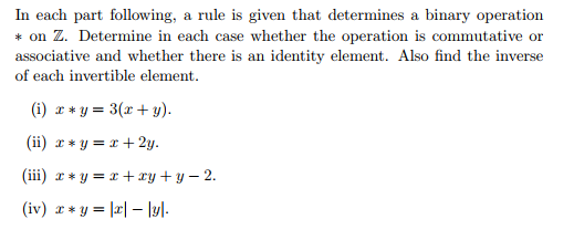 Solved In each part following, a rule is given that | Chegg.com