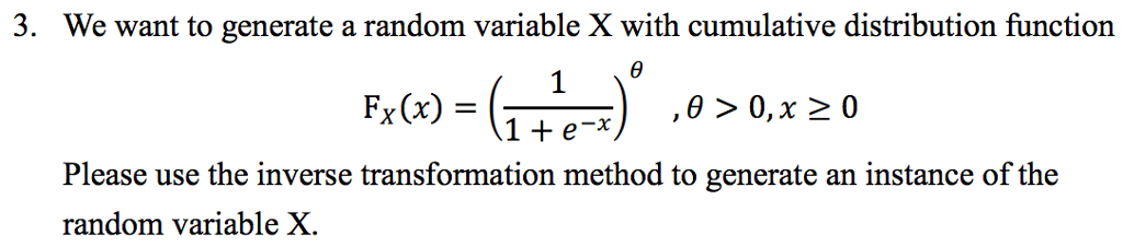 Solved We want to generate a random variable X with | Chegg.com