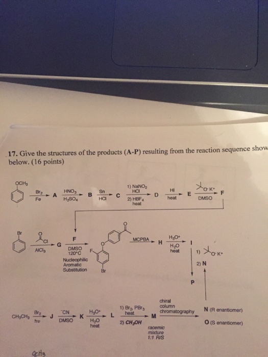 Solved 18. Give the structure of the reactants and/or | Chegg.com