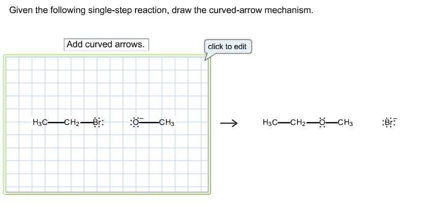 Solved Give the following single-step reaction, draw the | Chegg.com