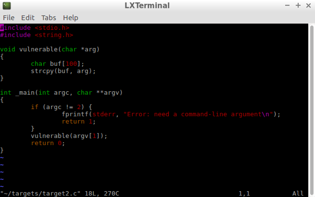 LXTerminal File Edit Tabs Help include void | Chegg.com