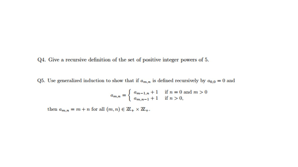 Solved Q4. Give a recursive definition of the set of | Chegg.com