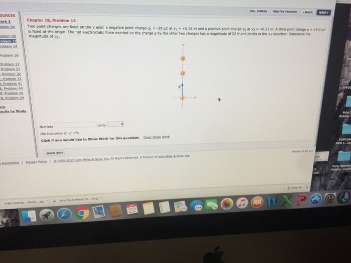 Solved Two point charges are fixed on the y axis; a negative | Chegg.com