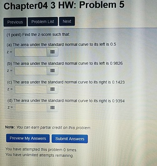 Solved Chapter04 3 HW: Problem 5 Previous Problem List Next | Chegg.com