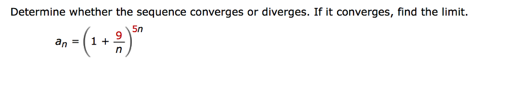 Solved Determine whether the sequence converges or diverges. | Chegg.com