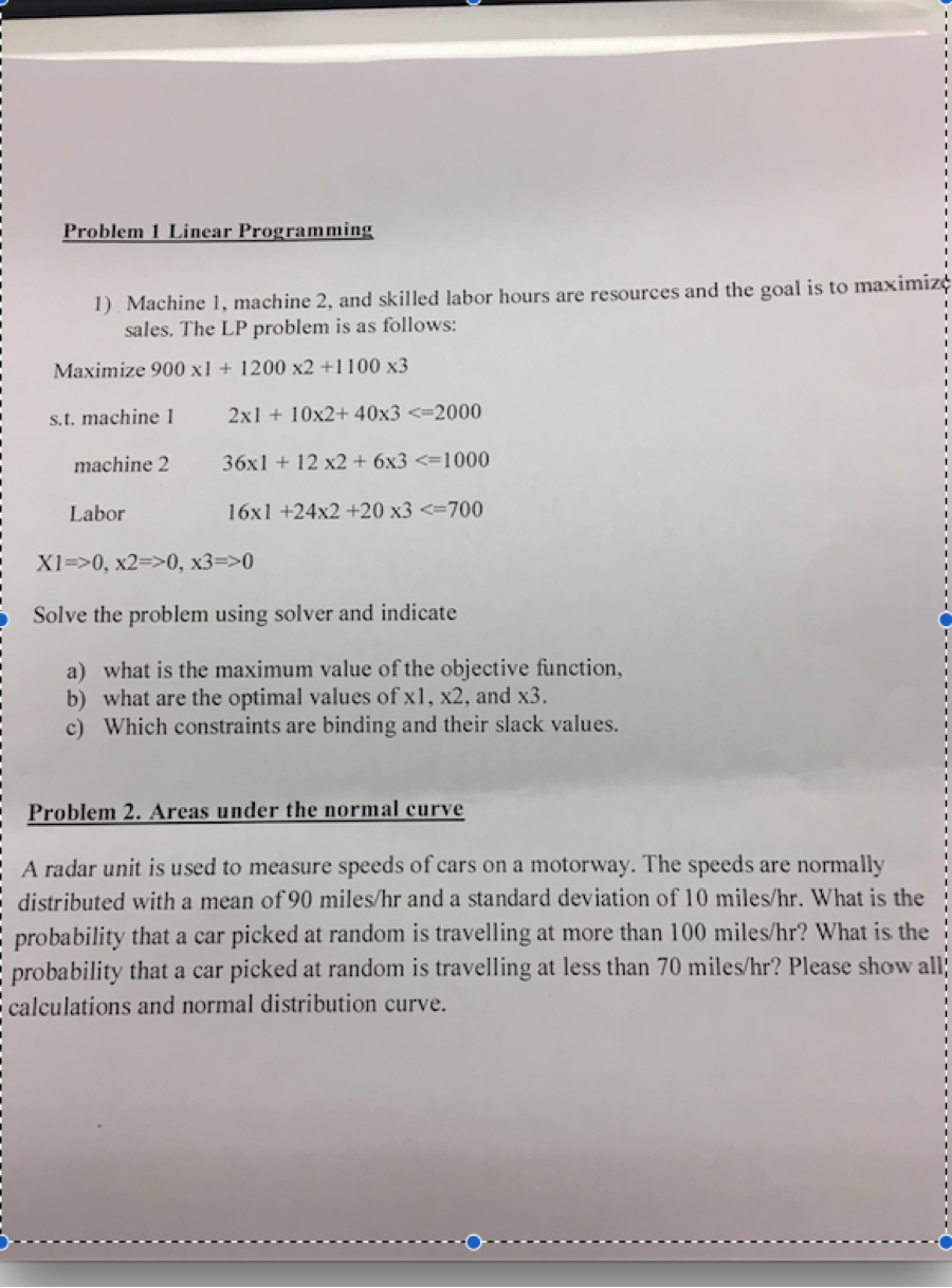 Solved Machine 1, machine 2. and skilled labor hours are | Chegg.com