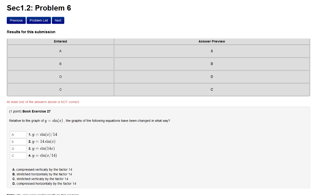 Solved Sec1.2: Problem 6 Previous Problem List Next Results | Chegg.com