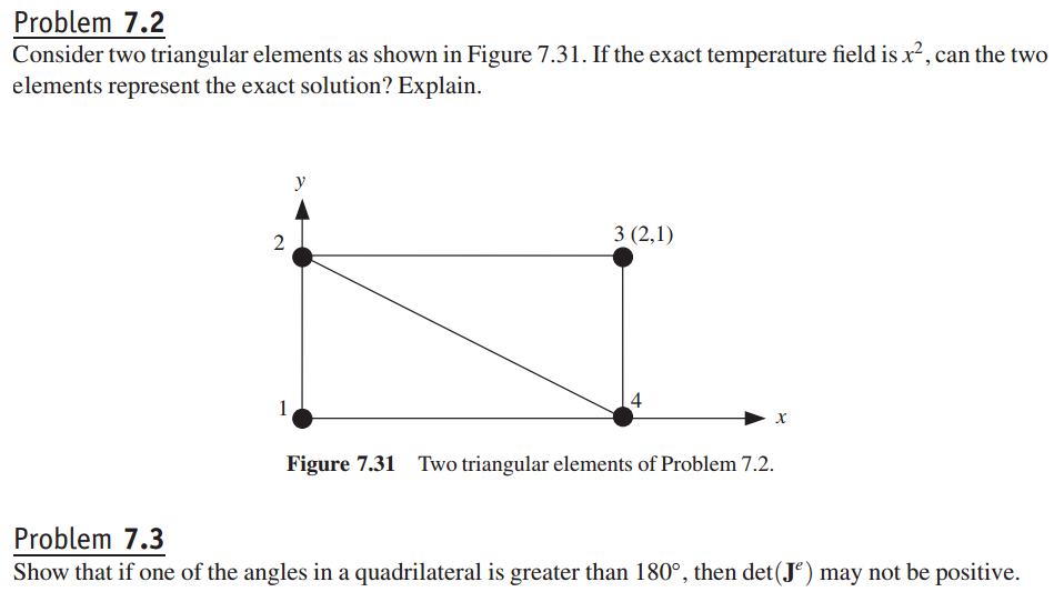 Solved Consider two triangular elements as shown in Figure | Chegg.com