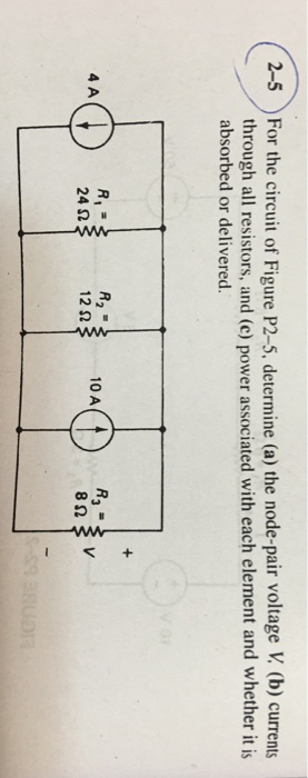 Solved For the circuit of Figure P2-5. determine (a) the | Chegg.com