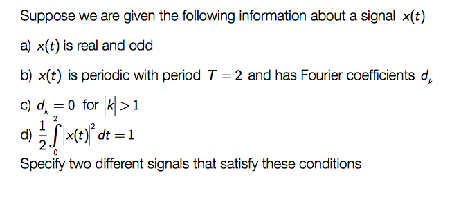 Solved Suppose we are given the following information about | Chegg.com
