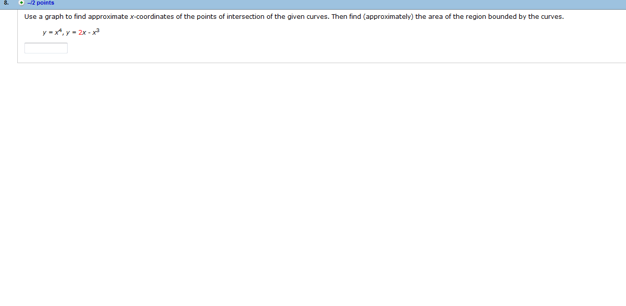 Solved Use A Graph To Find Approximate X Coordinates Of The 