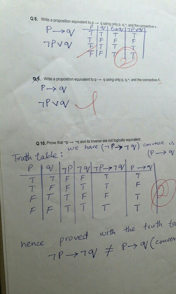 Solved Q1. Find a proposition with three variables p. q and | Chegg.com