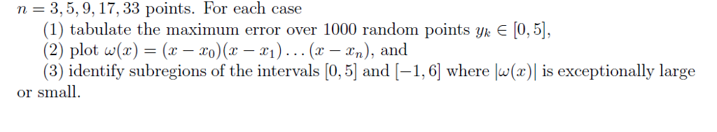 7 Interpolate Runge's function f(x) = 1 2 on the | Chegg.com