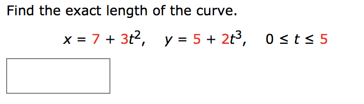 Solved Find the exact length of the curve. | Chegg.com