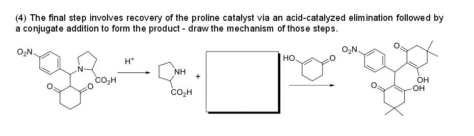 Solved Recovery of proline catalysit via an acid catalyzed | Chegg.com