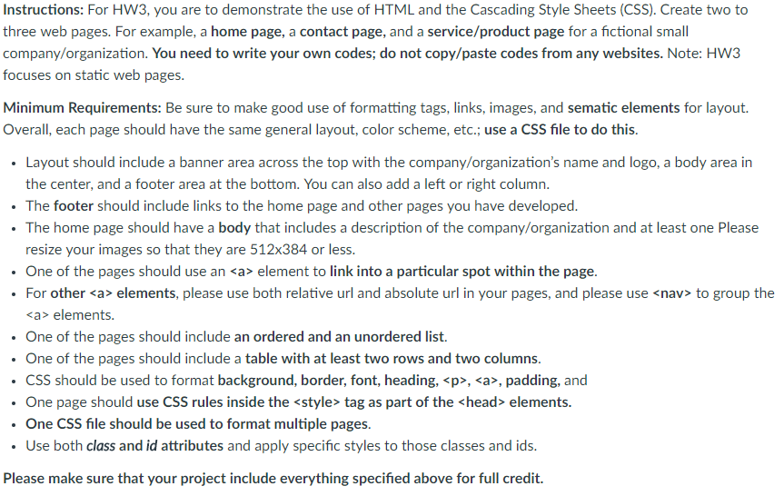 Solved Calling Java, HTML, and CSS experts! I desperately | Chegg.com