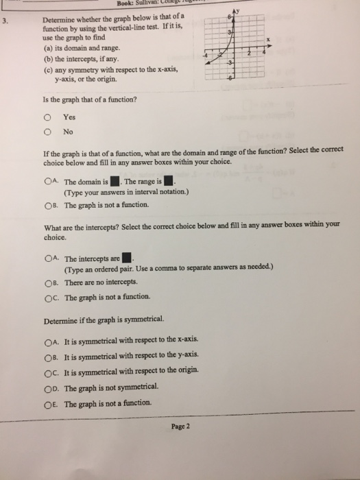Solved Determine whether the graph below is that of a | Chegg.com
