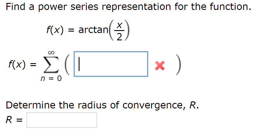 Solved Find a power series representation for the function. | Chegg.com