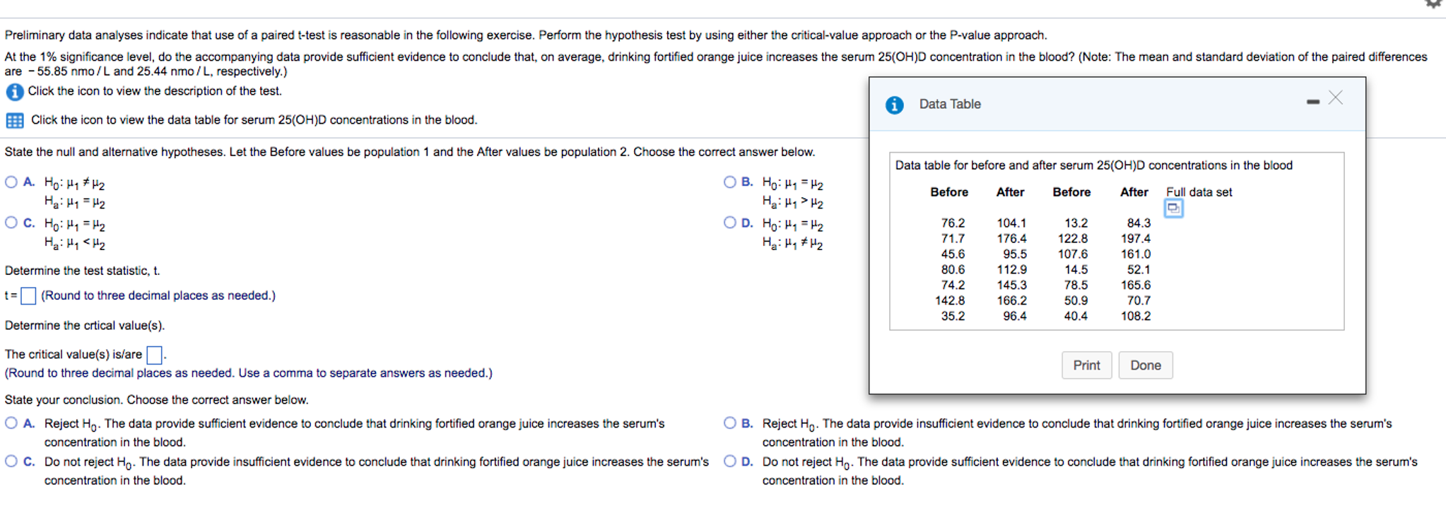 Solved Preliminary data analyses indicate that use of a | Chegg.com