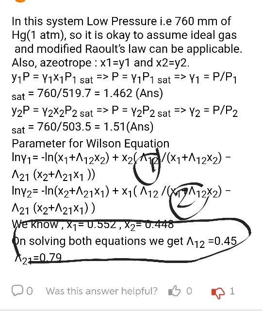 Solved In this system Low Pressure i.e 760 mm of Hg(1 atm), | Chegg.com