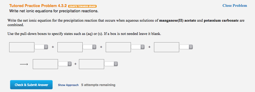 Solved Write net ionic equations for precipitation | Chegg.com