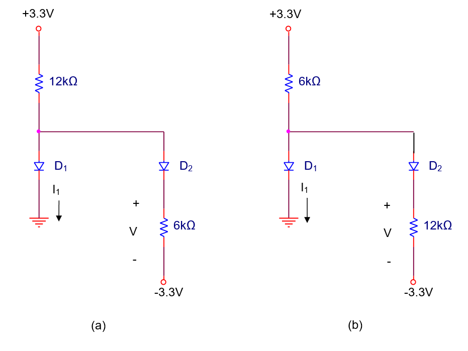 Solved Assume diodes D1 and D2 are ideal. Find the values of | Chegg.com