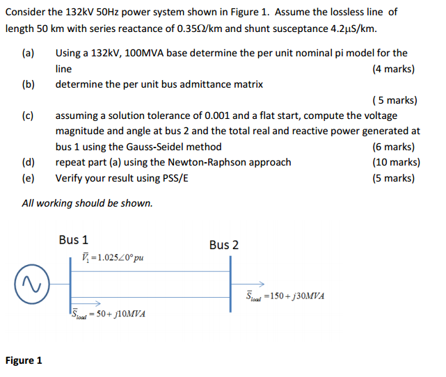 Solved Consider the 132kV 50Hz power system shown in Figure | Chegg.com