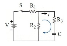 Solved The circuit with capacitor, resistor and switch is | Chegg.com