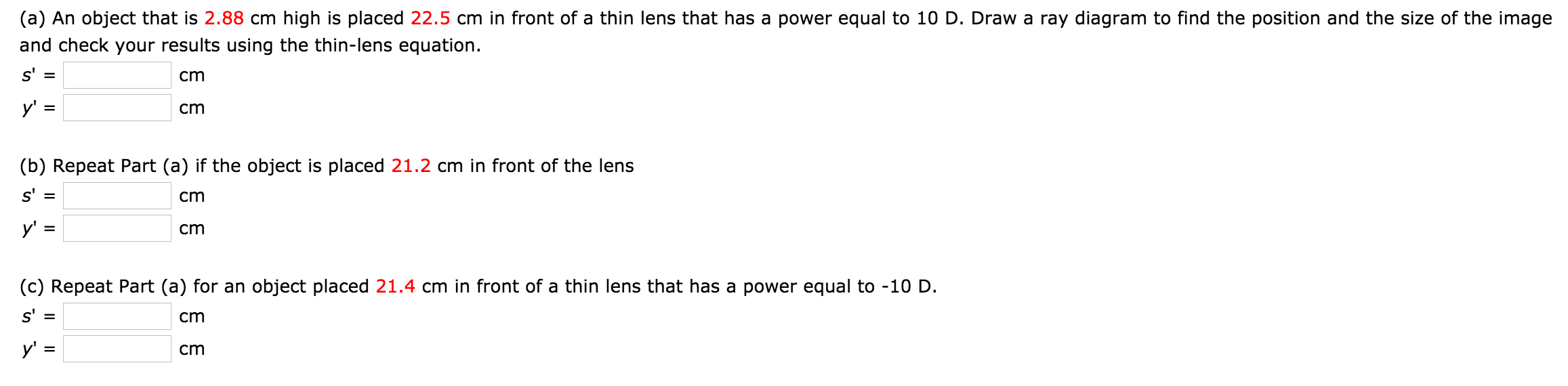 Solved An Object That Is 2 88 Cm High Is Placed 22 5 Cm In Chegg solved-an-object-that-is-2-88-cm-high-is-placed-22-5-cm-in-chegg