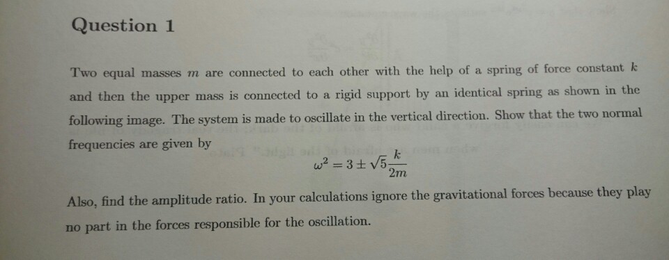 Solved FOR COUPLED osCILLATORS E-L equation. | Chegg.com