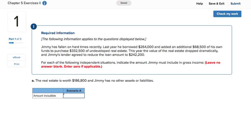 Solved Chapter 5 Exercises II Saved Help Save & Exit Submit | Chegg.com