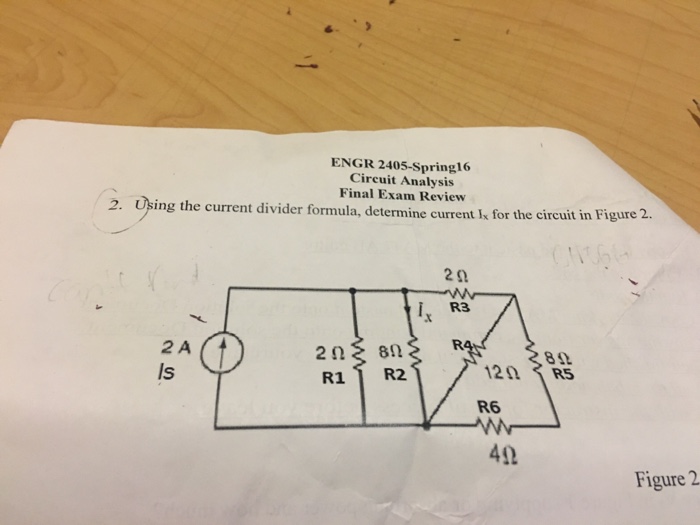 Solved Using the current divider formula, determine current | Chegg.com