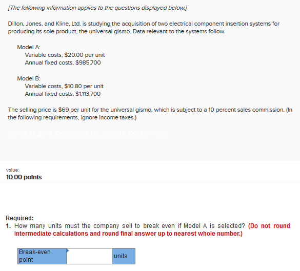 Solved IThe following information applies to the questions | Chegg.com