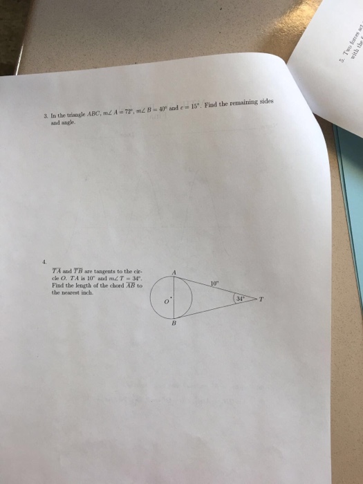 Solved In the triangle ABC, m