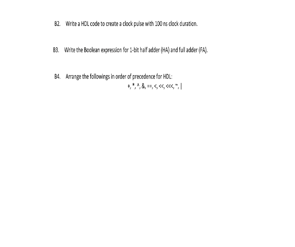 Solved Write a HDL code to create a clock pulse with 100 ns | Chegg.com