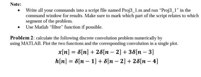 Solved Calculate The Following Discrete Convolution Problem