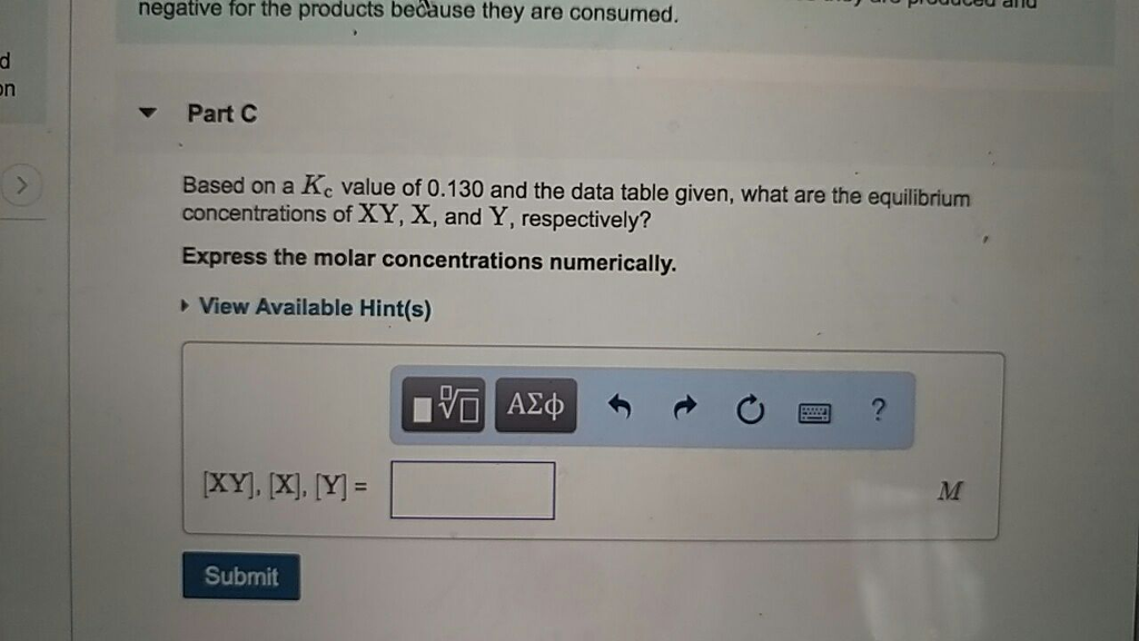 Solved Based on a Kc value of 0.130 and the initial | Chegg.com Solved Based on a Kc value of 0.130 and the initial | Chegg.com