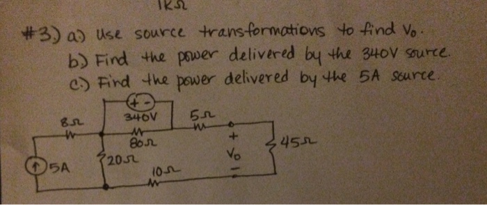 Solved Use source transformations to find v_o. Find the | Chegg.com