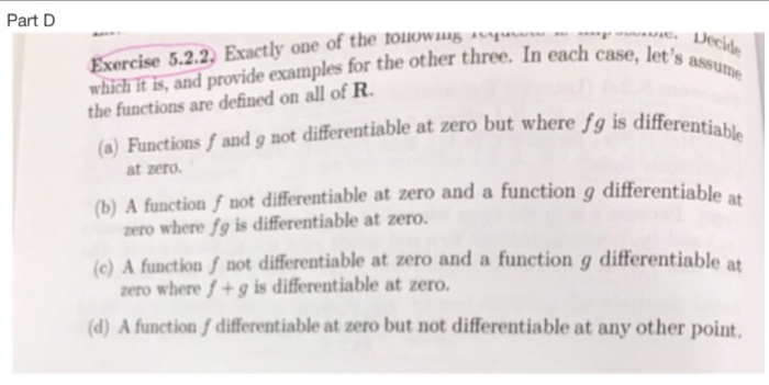 Solved Functions f and g differentiable at zero but when f g | Chegg.com