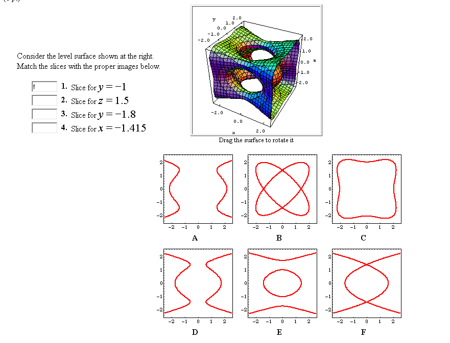 Solved Consider the label surface shown at the right Match | Chegg.com
