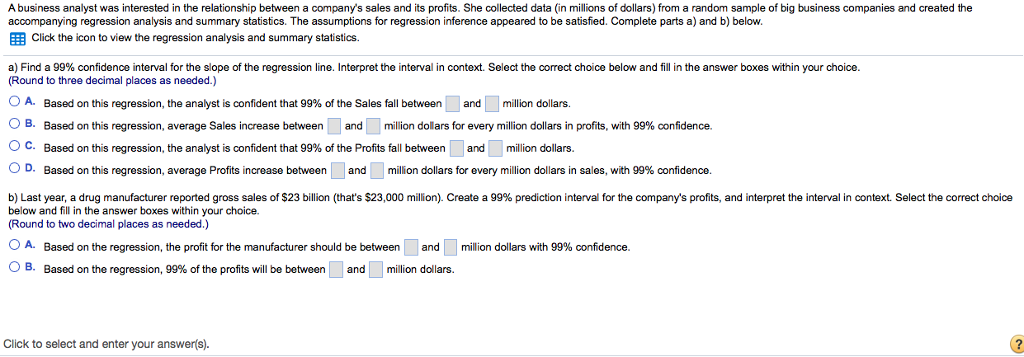 Solved A Business Analyst Was Interested In The Relationship