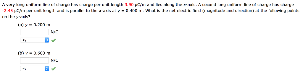 Solved A very long uniform line of charge has charge per | Chegg.com