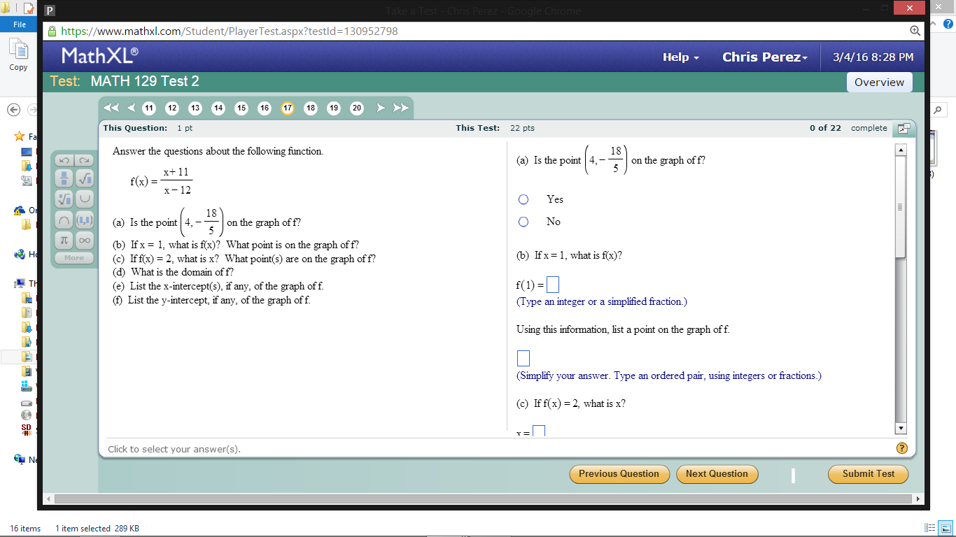 Solved https:// 130952798 MathXL Copy Test: MATH 129 Test 2 | Chegg.com