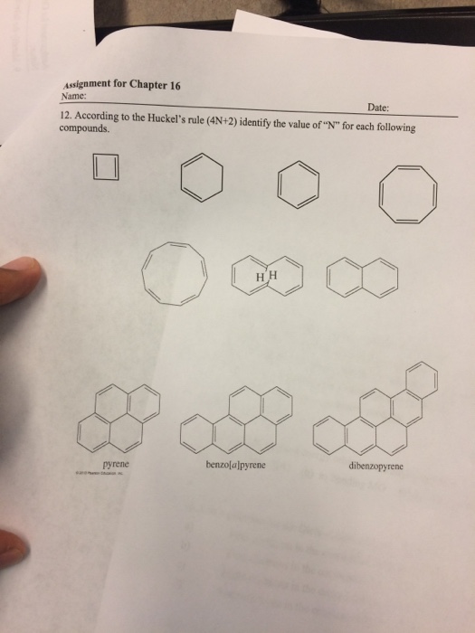 Solved According to the Huckel's rule (4N+2) identify the | Chegg.com Solved According to the Huckel's rule (4N+2) identify the | Chegg.com