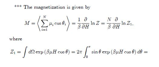 10. In the classical paramagnetic theory of Langevin, | Chegg.com