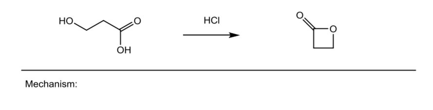 Solved HO o OH Mechanism: HCI | Chegg.com