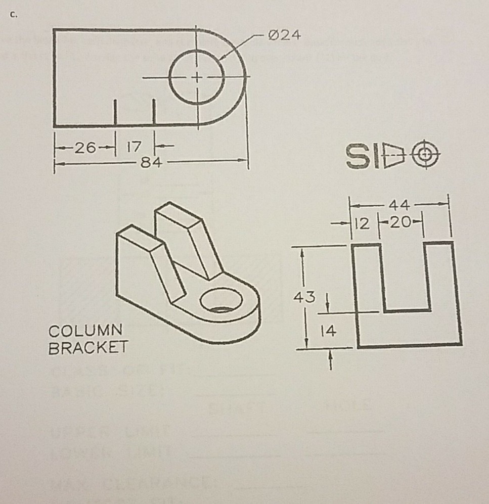Solved Draw the missing top, front, and right-side views | Chegg.com